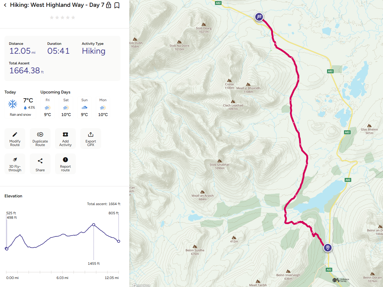West Highland Way Day 7: Bridge of Orchy to Kingshouse – Life Two